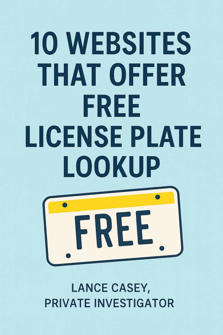 Free License Plate Lookup - LanceThePI